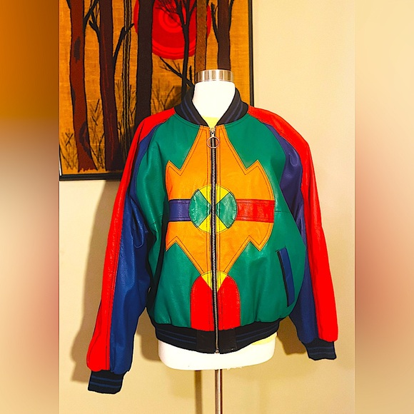 Winlit | Jackets & Coats | Rare 8s Vintage Leather Bomber | Poshmark